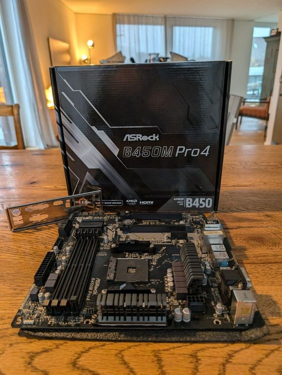 ASRock B450M Pro4 AM4 mATX Mainboard (Gebraucht) in Aristau für CHF 51 ...