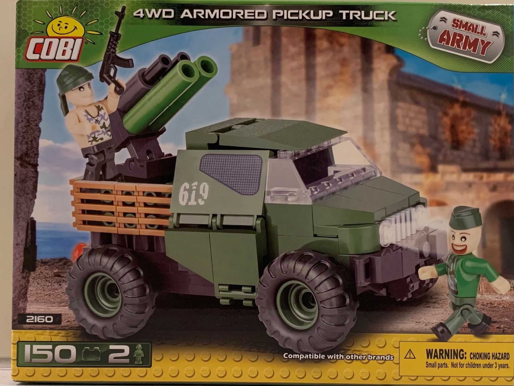 Cobi 2160 4WD Armored Pickup Truck Small Army (Neu und originalverpackt ...