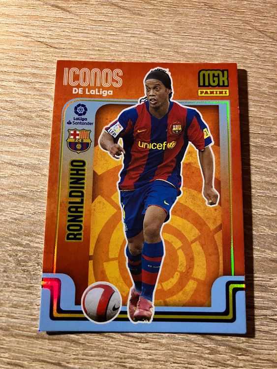 Panini MGK La Liga 2021 Card Ronaldinho FC Barcelona Iconos | Kaufen ...