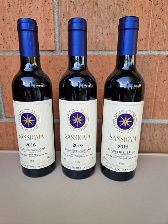 3 Flaschen Sassicaia 2016, 375 ml (Gebraucht) in Kloten für CHF 520 – mit Lieferung auf Ricardo ...
