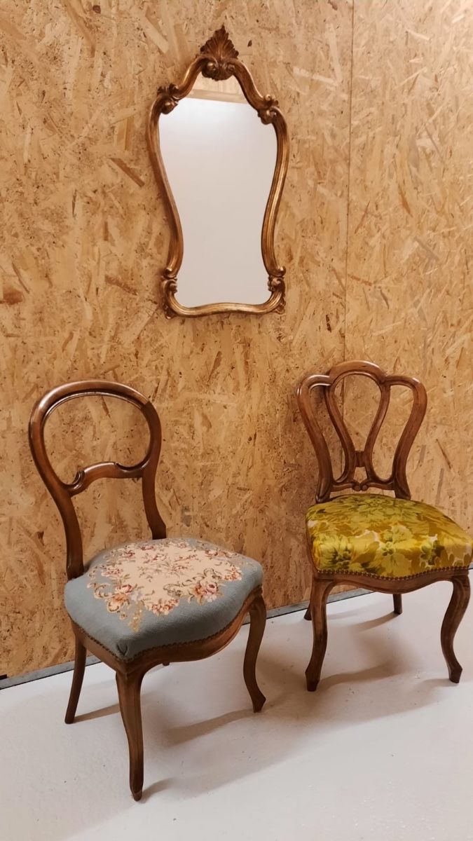 Antiker Stuhl 🪑 Barock mit Blumenmuster 💐Vintage sehr Chic (Gebraucht ...