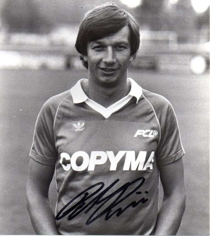 FC LUZERN FCL FCZ PETER RISI AUTOGRAMMFOTO 1980-1981 (Gebraucht) in ...