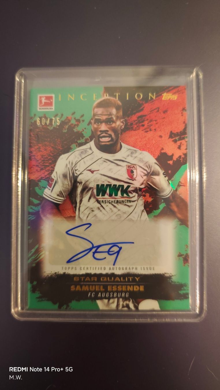 Topps Inception 24/25 Samuel Essende /75 mit Autogramm (Gebraucht) in ...