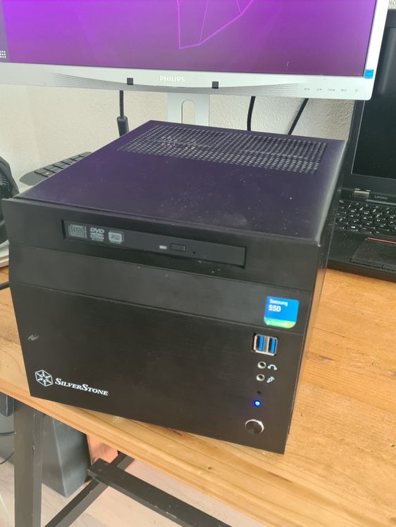 Silverstone shuttle PC, 120GB SSD, 8GB RAM, Intel Core i7 (Gebraucht ...