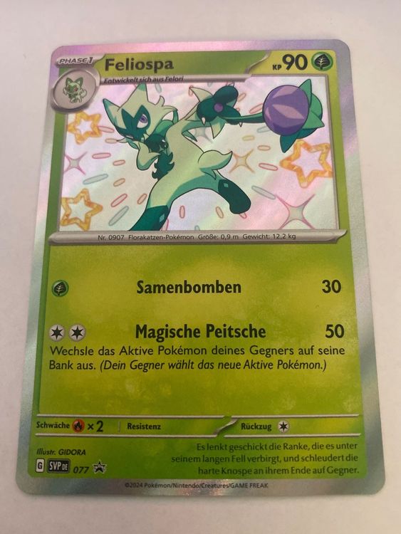 Pokemonkarte Feliospa Shiny | Kaufen auf Ricardo