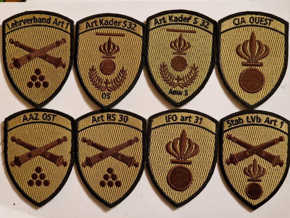 Artillerie Abzeichen 8 Badges Klett | Kaufen auf Ricardo