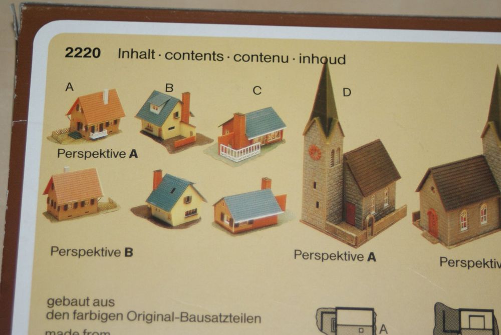 FALLER 2220 Bausatz Stadt, 3-teilig, Spur N, ohne Kirche! (Neu (gemäss ...