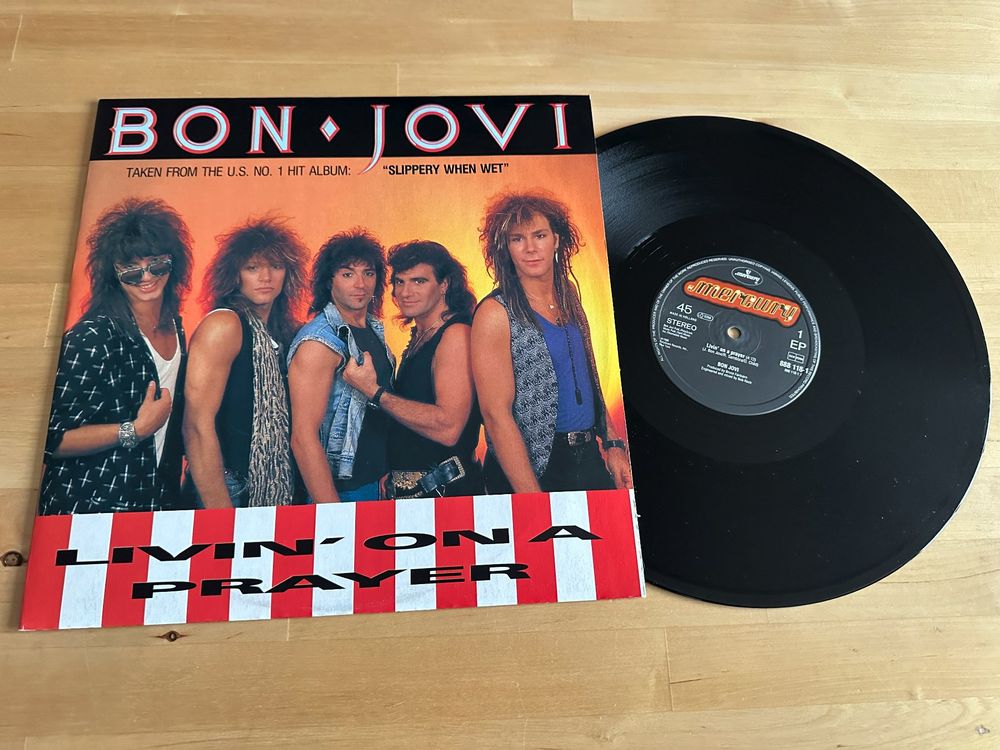 BON JOVI tolle Living on a prayer Kult Maxi Single Tourdaten (Neu und ...