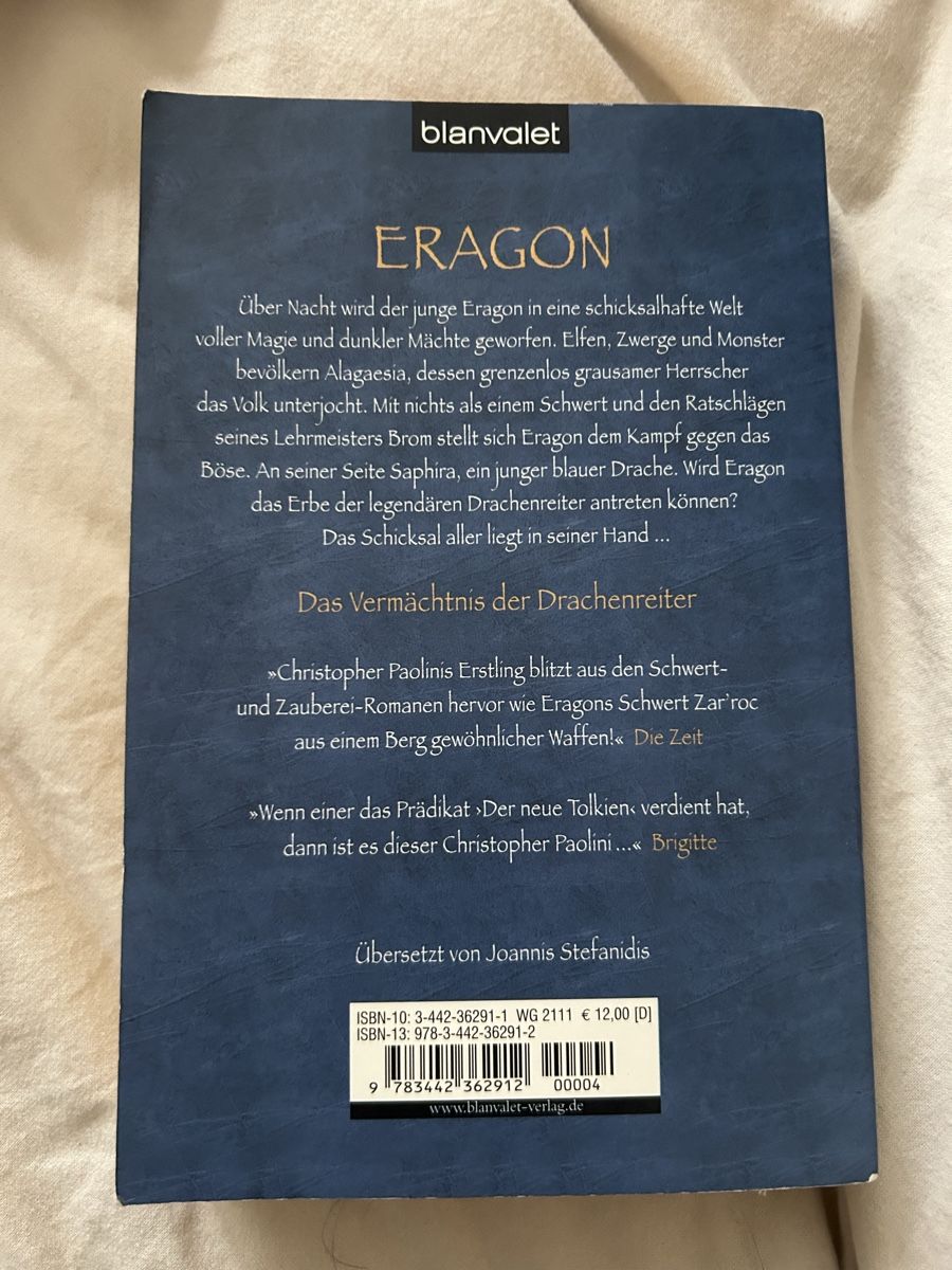 Eragon - Das Vermächtnis der Drachenreiter 🐉 Buch (Gebraucht) in ...