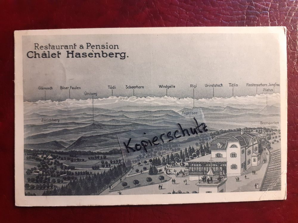 AK Restaurant Pension Chalet Hasenberg ob Bremgarten Aargau (Gebraucht ...