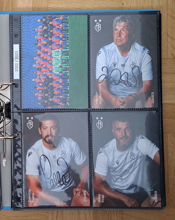 FCB FC Basel Autogramme 2022-2023 (Gebraucht) in Oberwil BL für CHF 30 ...