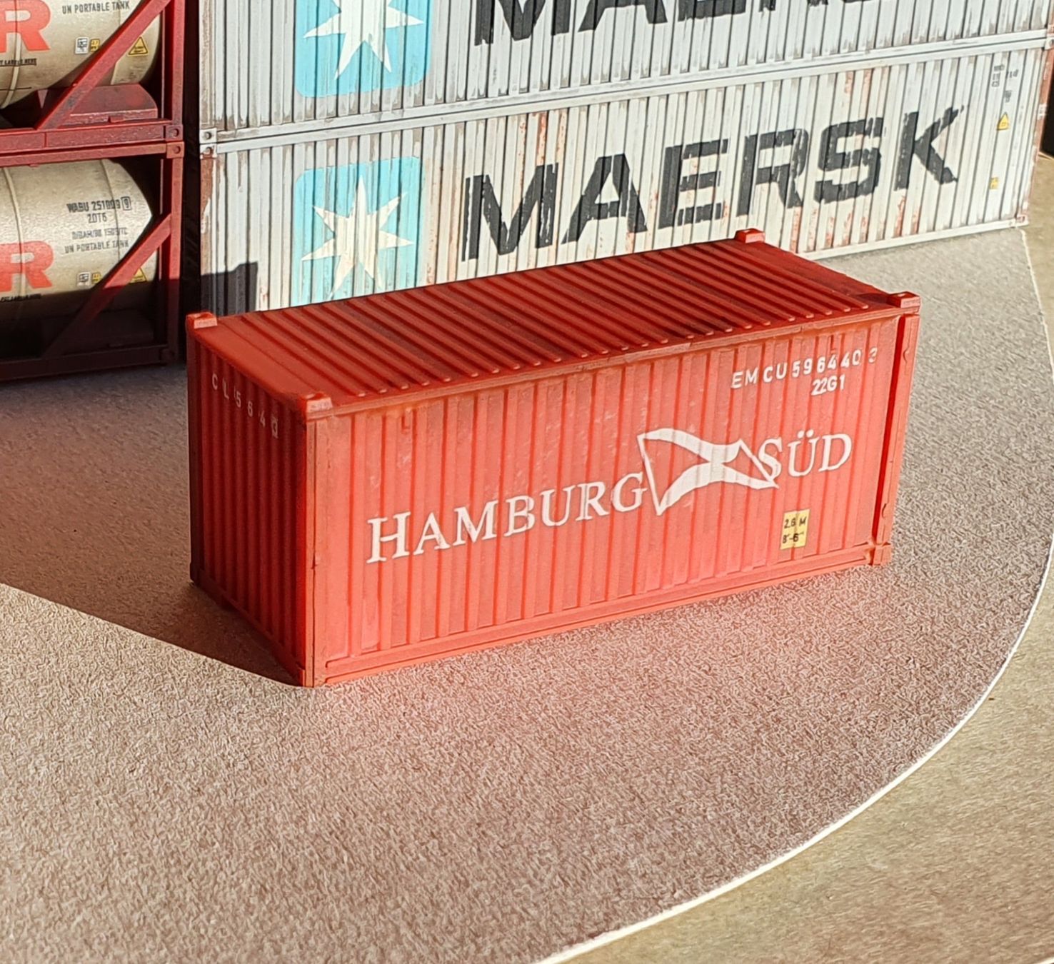 CONTENEUR MARITIME 20', HO, FALLER, + PATINE (Gebraucht) in Loveresse ...