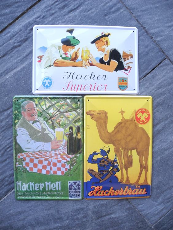 3 BIER-BLECHSCHILDER | Kaufen auf Ricardo