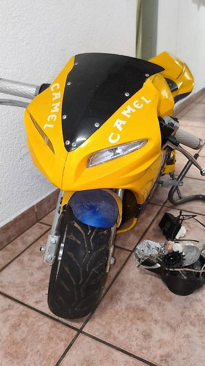 Gelbes Pocket Bike mit Vollausstattung (Gebraucht) in Winterthur für CHF 200 – nur Abholung auf ...