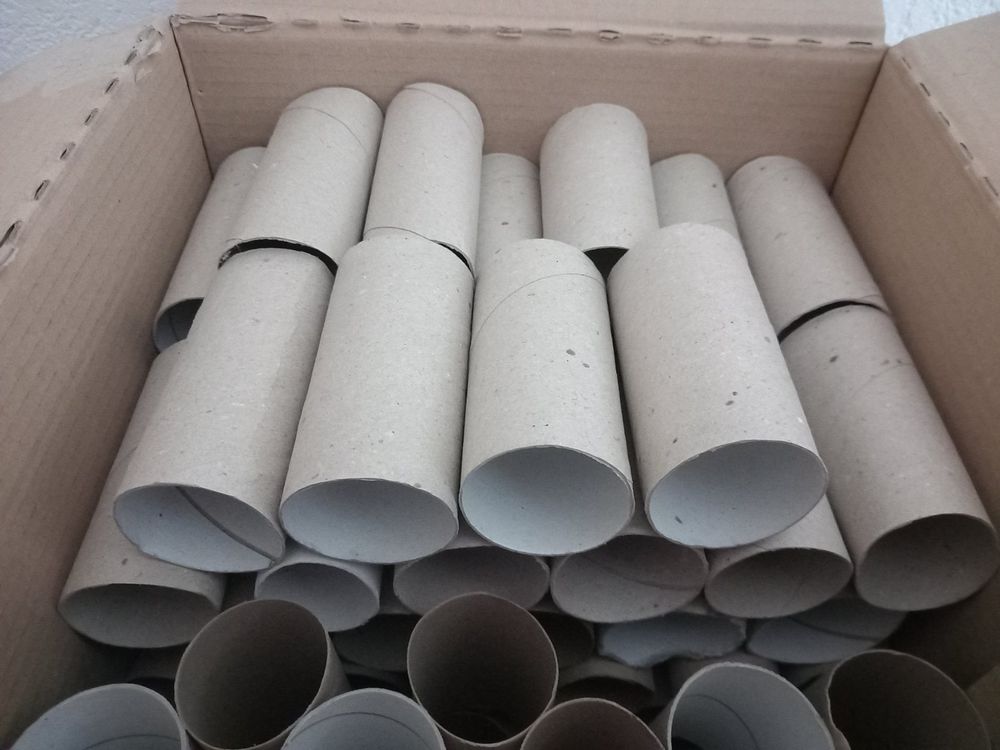 130 WC Rollen / Toilettenpapierrollen / Kartonrollen (Neu (gemäss ...