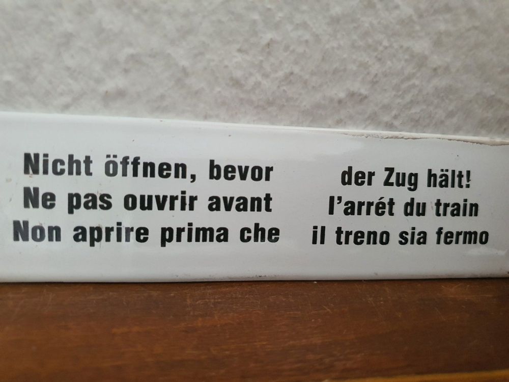 Emailschild Verboten Bahn Zug Tram, Emaille Schild Vintage | Kaufen auf Ricardo