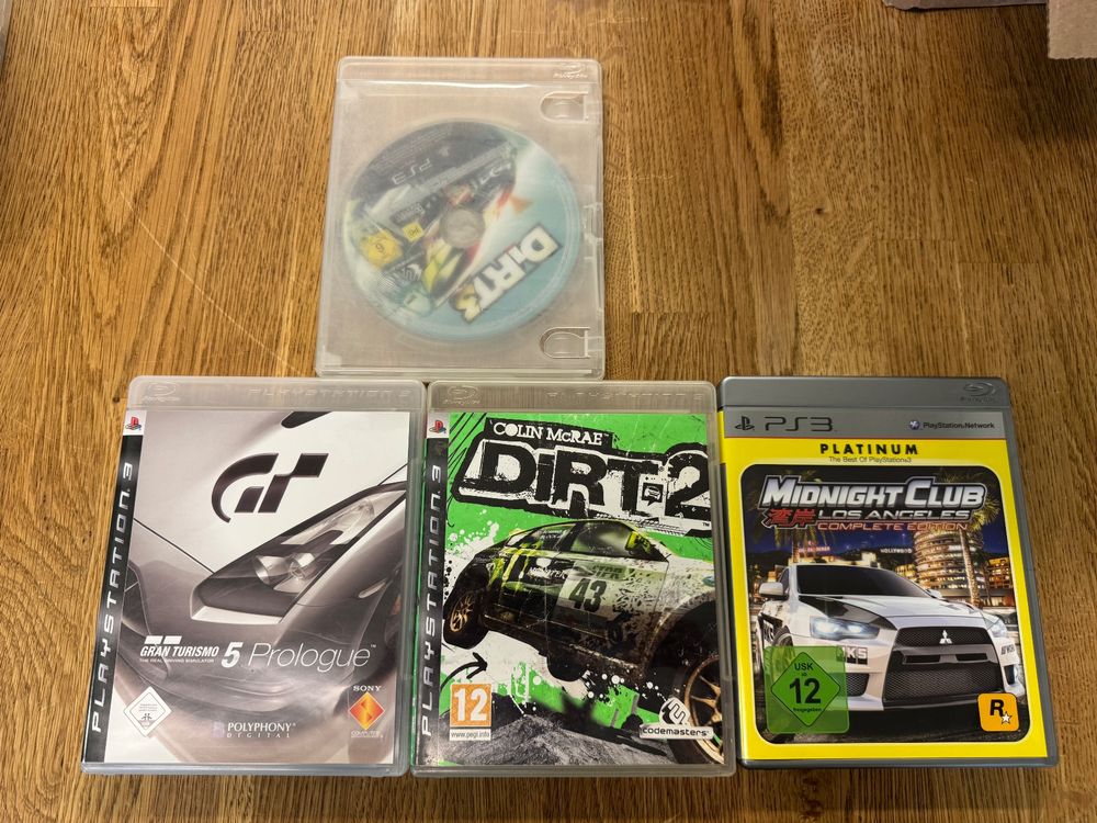 PS3 Racing Paket – Midnight Club, Dirt 2/3, GT5 Prologue (Gebraucht) in ...