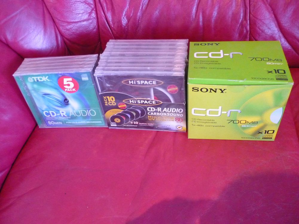25 stk. Neu OVP Sony TDK Hi Space CD - R RW Rohlinge + Hülle | Kaufen ...