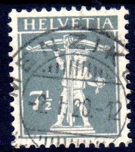 1920 VOLLSTEMPEL MENZIKEN TELLKNABE MIT ARMBRUST 7 1/2 RP | Kaufen auf Ricardo