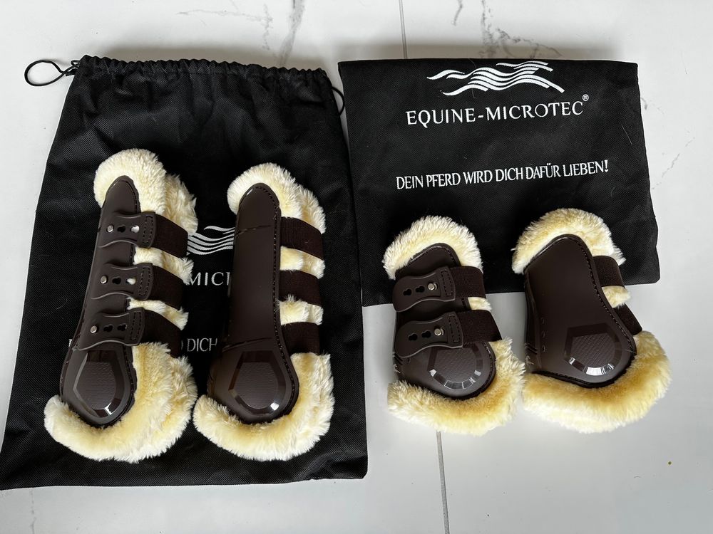 Gamaschen SET braun Equine Microtec | Kaufen auf Ricardo