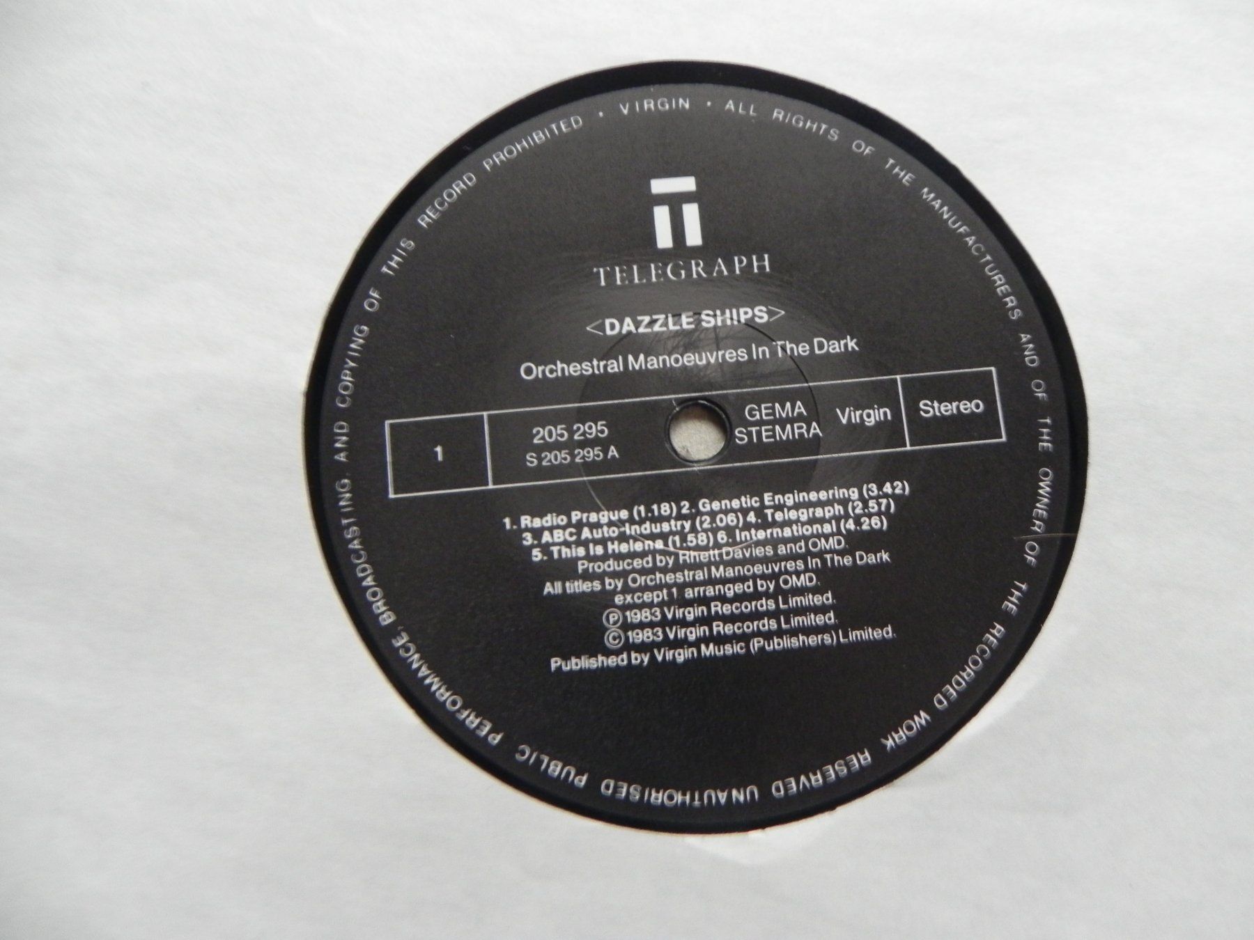 LP brit. New Wave Synth Pop Band OMD 1983 Dazzle Ships (Gebraucht) in ...