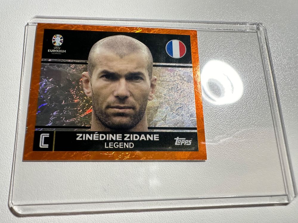 Topps Euro 2024 Fra 2 Orange Zinedine Zidane Kapitän (Neu und ...