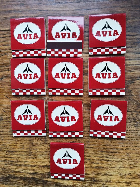 Alte Werbe Zündhölzer / AVIA - Motor Oil (Gebraucht) in Brugg AG für ...