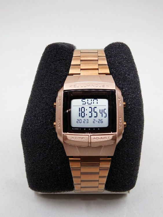 LCD Uhr El Luminous Digital Watch Kupferfarben | Kaufen auf Ricardo