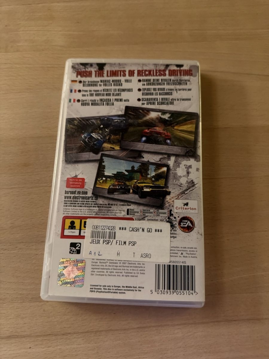 Burnout Dominator - PSP (Gebraucht) in Conthey für CHF 10 – mit ...