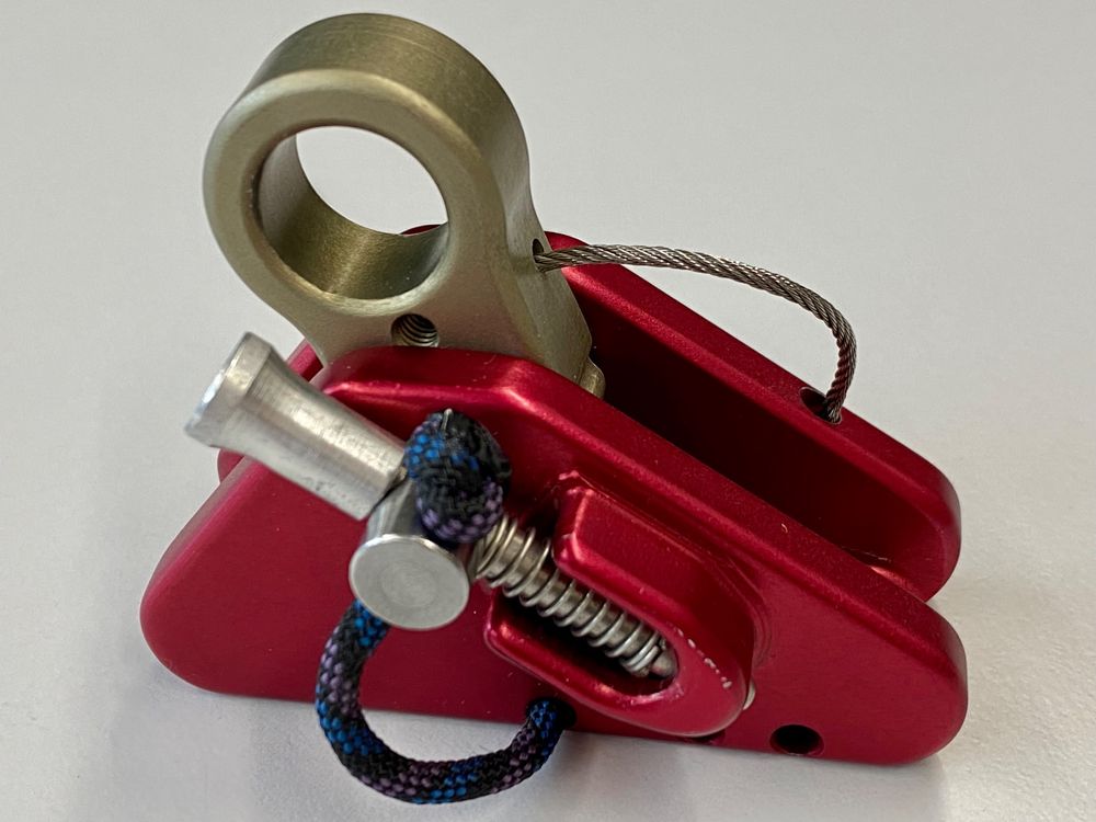 Petzl B54 MICROCENDER Ø9-13 mm + Schnittschutzseil 3 m Rot (Neu (gemäss ...