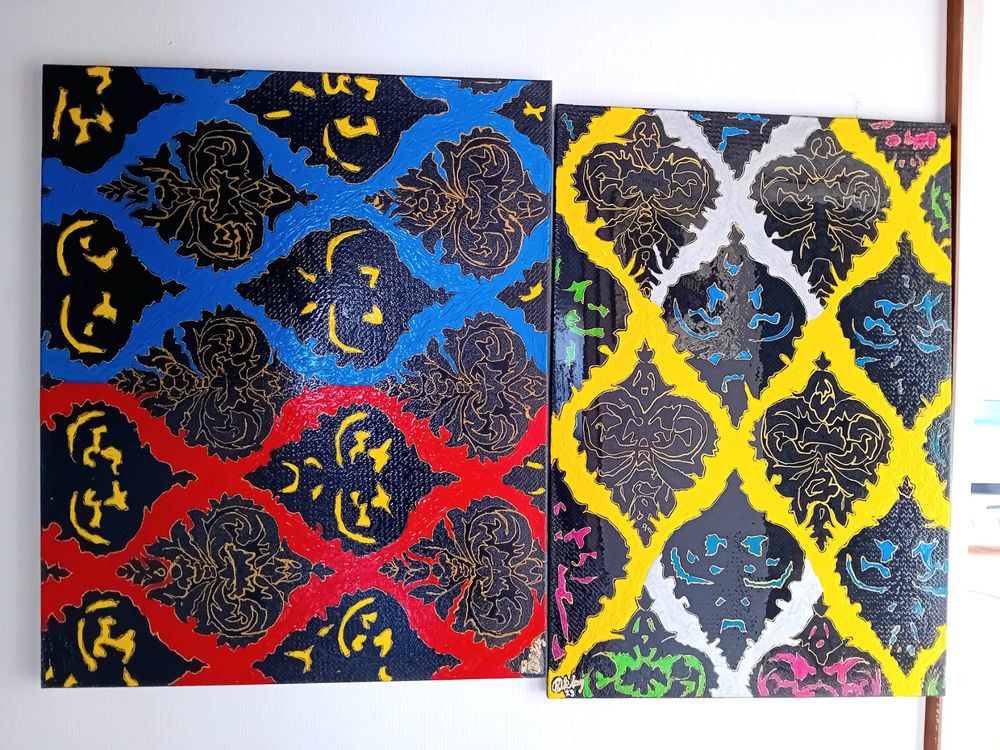 2 XL Moderne abstrakte Gemälde, Unikate (Gebraucht) in Pratteln für CHF 188 – nur Abholung auf ...