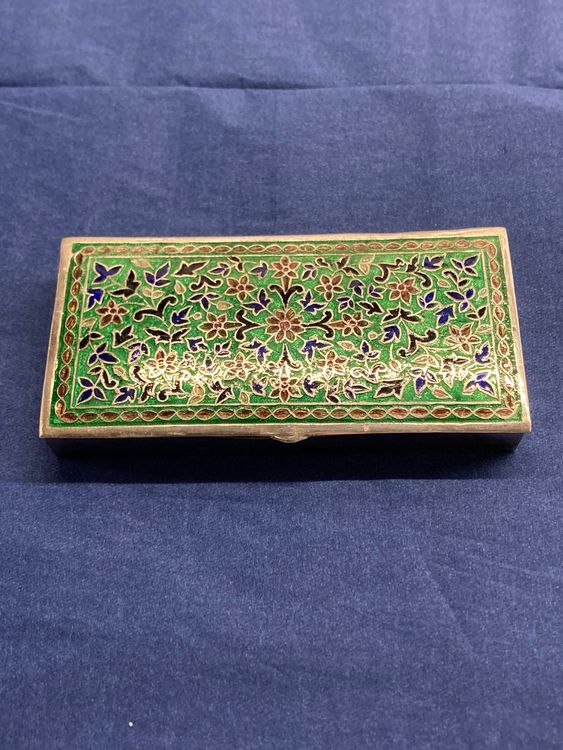 Vintage Sterling Silver Enamel Box - 74.3 Gramm | Kaufen auf Ricardo
