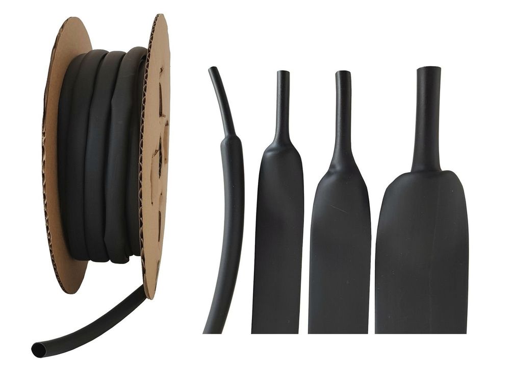 10mm Schrumpfschlauch Schwarz Meterware | Kaufen auf Ricardo
