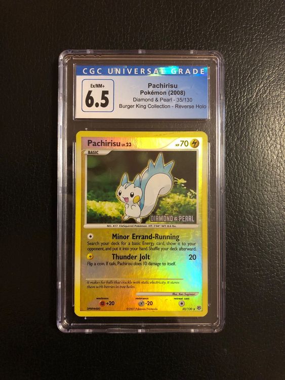 Diamond & Pearl Pachirisu rare reverse 35/130 CGC 6,5 Ab 1 (Gebraucht ...