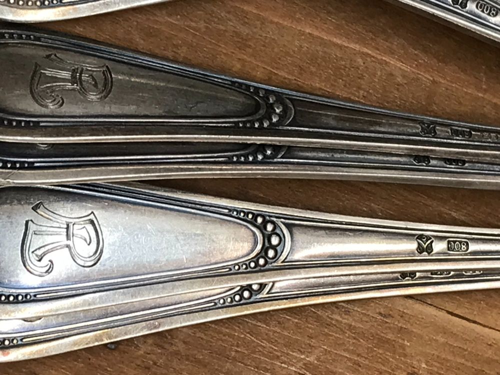 Jezler Silber Besteck antik 2160 Gramm 800er | Kaufen auf Ricardo