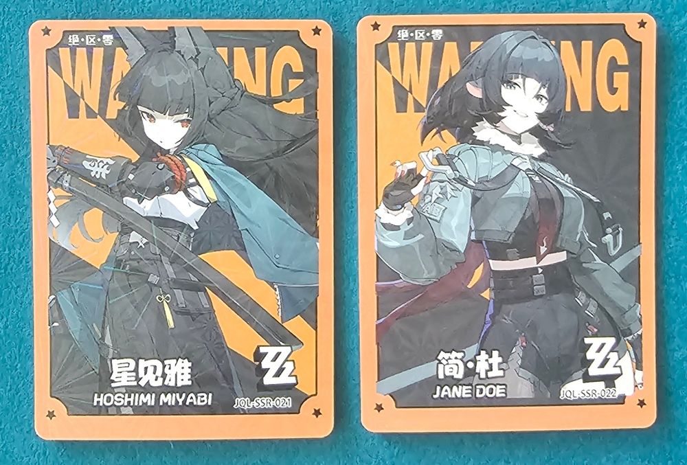 ZZZ 2 Thick Cards SSR Holo Waifu Zenless Zone Zero (Neu (gemäss ...