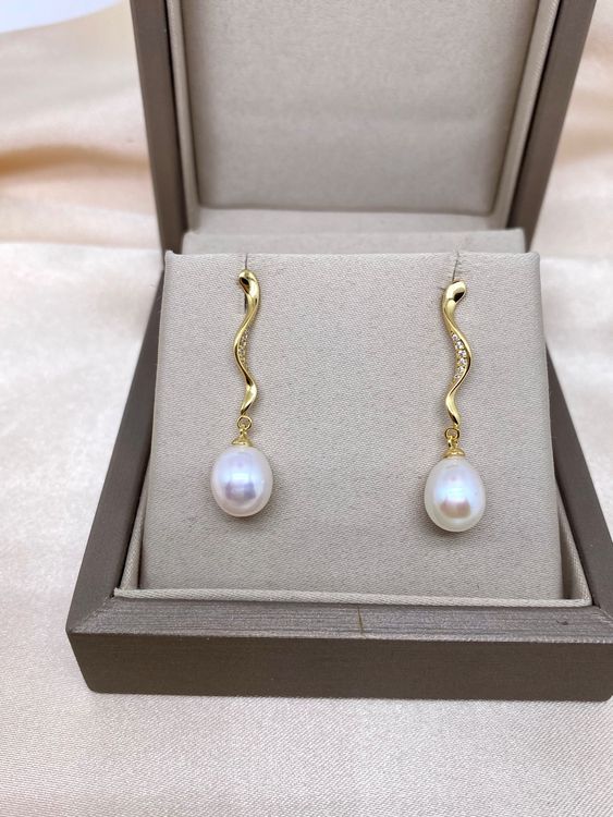 Perlen Ohrringe/ Süsswasserperlen echte | Kaufen auf Ricardo