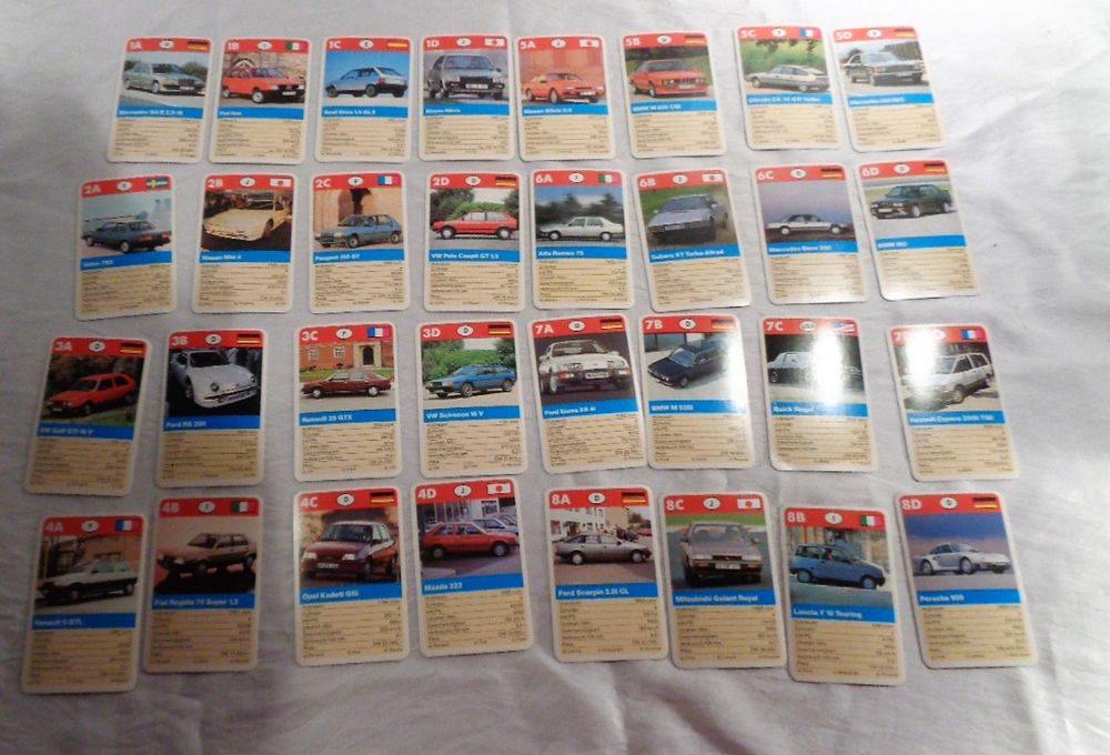 Auto Quartett - Die neuen / 32 Karten / 80er Jahre (Gebraucht) in Bellach für CHF 15 – mit ...