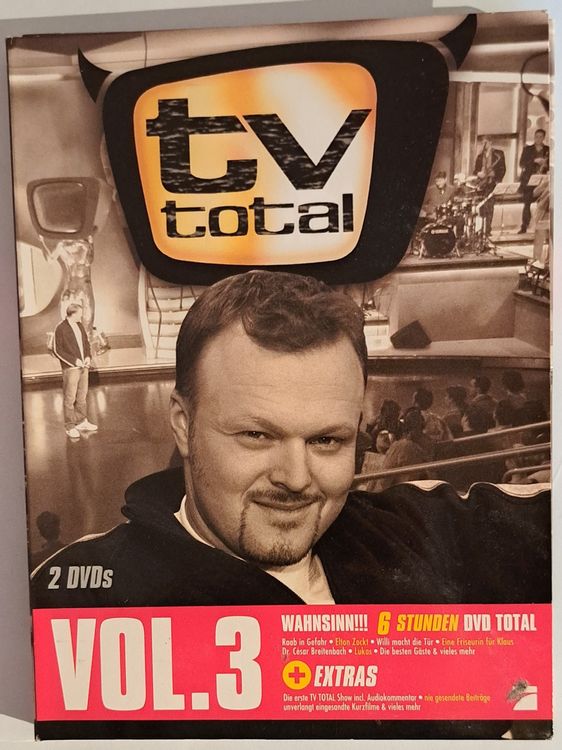 TV Total Vol.3 dvd mit Stefan Raab - 6 Stunden !!! (Gebraucht) in ...