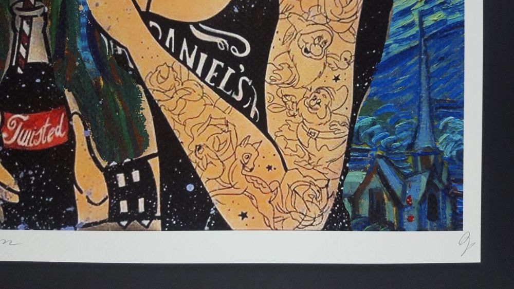 Death NYC Ltd Ed Graffiti Pop Art Druck Van Gogh Snow White (Neu ...