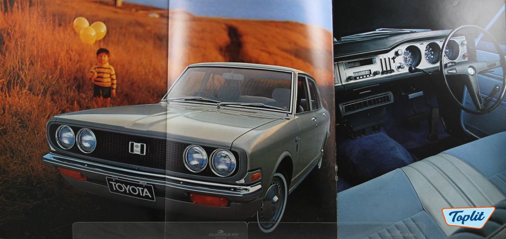 PROSPEKT TOYOTA - CORONA SEDAN DELUXE - T80 - AB 1970 - 1973 (Gebraucht ...
