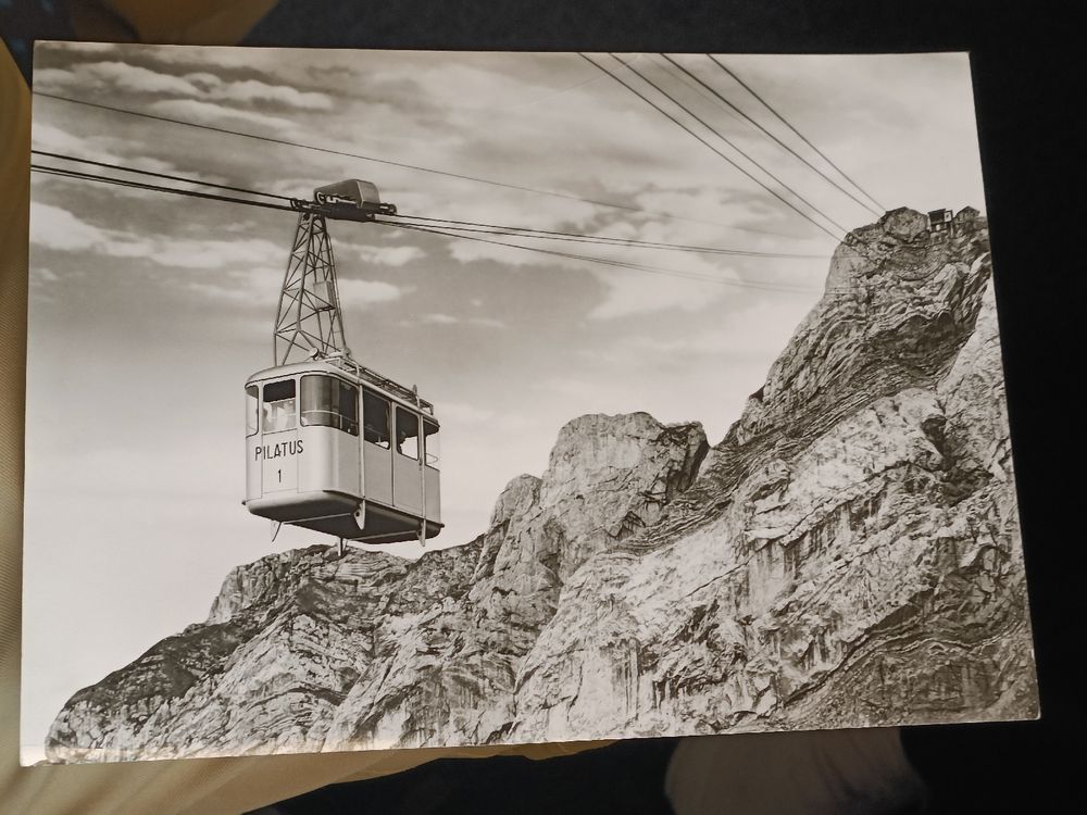 Altes Werk Photo / Pilatus Bahn Luzern Seilbahn ca. 1960 (Gebraucht) in ...