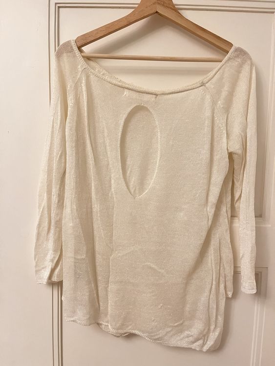 White Open Back Knit Sweater (Gebraucht) in Zürich für CHF 5 – mit ...