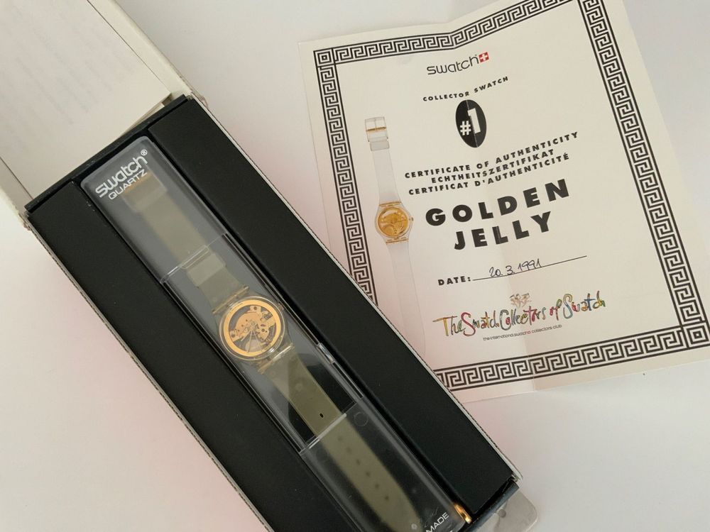 GOLDEN JELLY Swatch Gent DEFEKT - VINTAGE | Kaufen auf Ricardo
