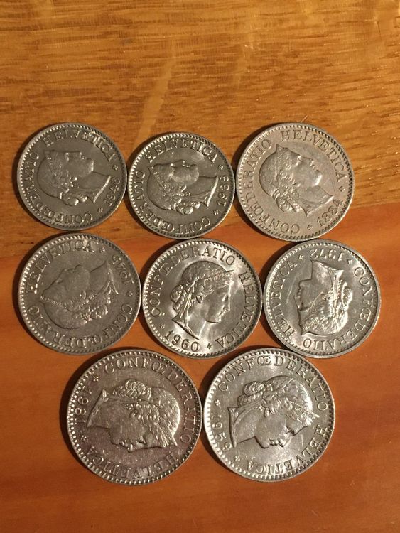 5Rp 1933,1946,10Rp 1884,1945,1960,1972,20Rp 1931,1959