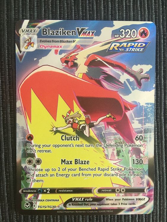 Pokemon Blaziken Vmax Alternative Silver Tempest EN (Neu (gemäss ...
