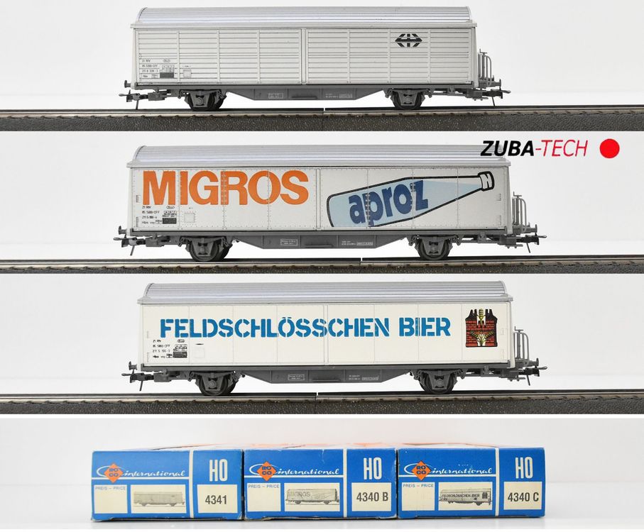 Roco 3x Schiebewandwagen der SBB GS H0 mit OVP (Gebraucht) in St. Gallen für CHF 32 – mit ...