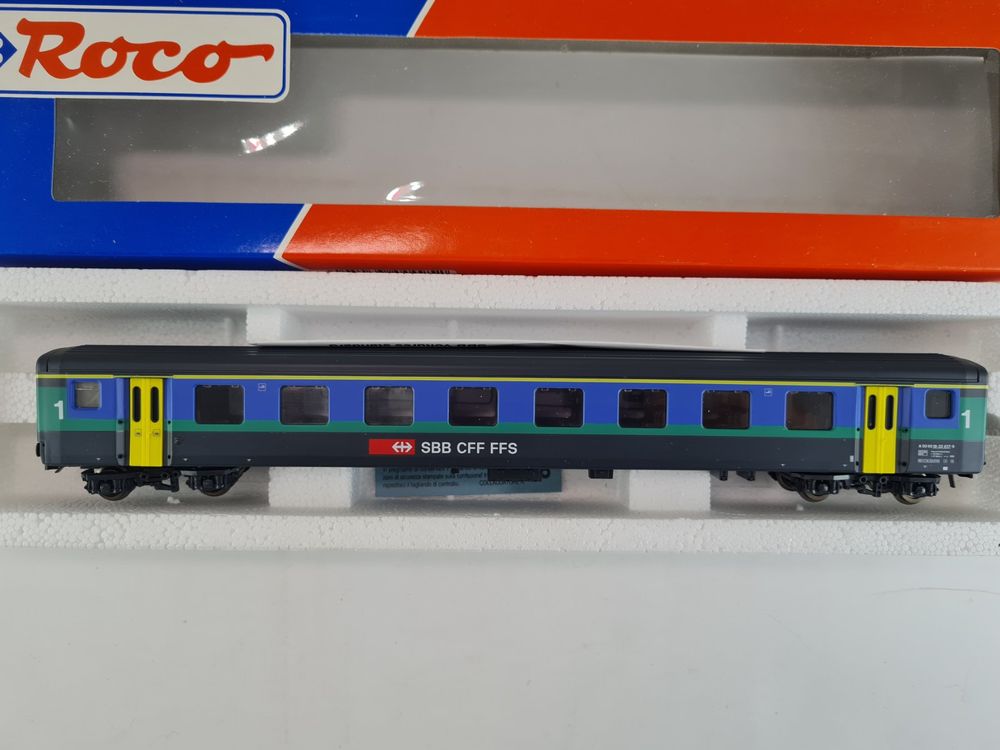 ROCO 44495 Personenwagen SBB Schnellzug 1. Klasse H0 1:87 (Neu und originalverpackt) in ...