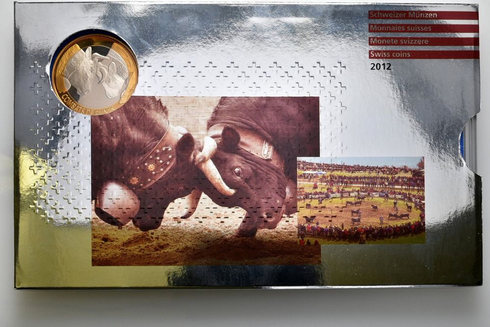 Schweiz. 2012 Münzsatz Swissmint. Combats des Reines. PP | Kaufen auf Ricardo