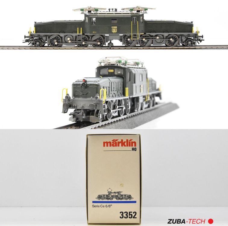 Märklin 3356 E-Lok Be 6/8 III Krokodil SBB H0 WS Analog OVP | Kaufen ...